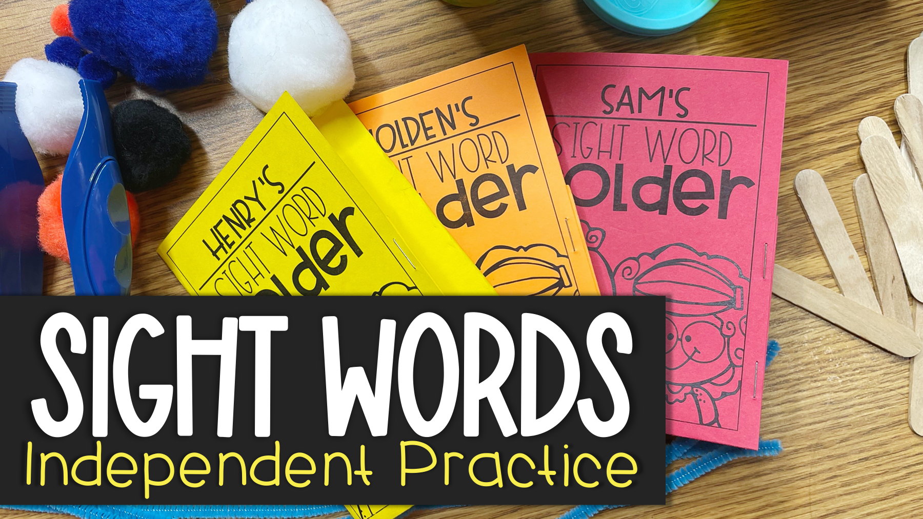 5 Sight Word Centers for Special Education Students to Do Independently ...